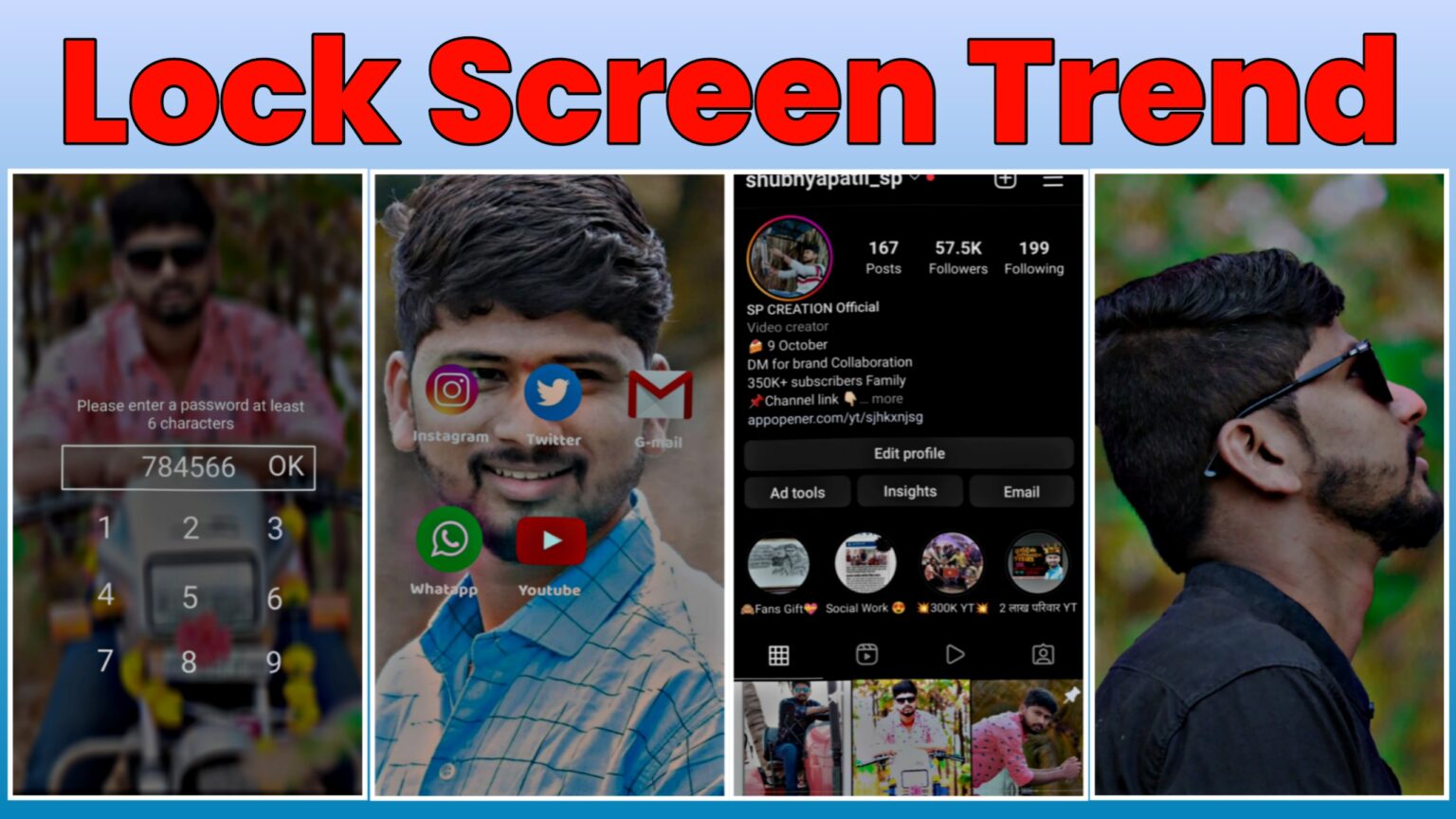 Lock screen video editing – SP CREATION