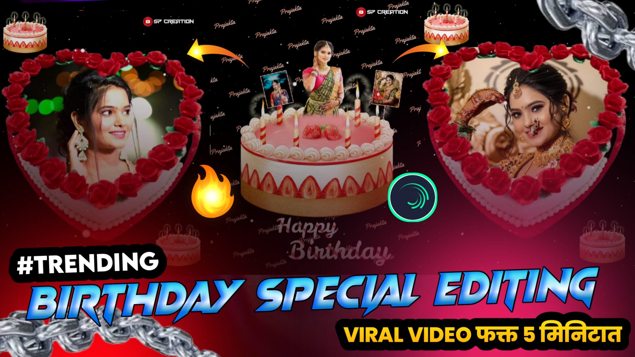 Girls birthday video editing – SP CREATION