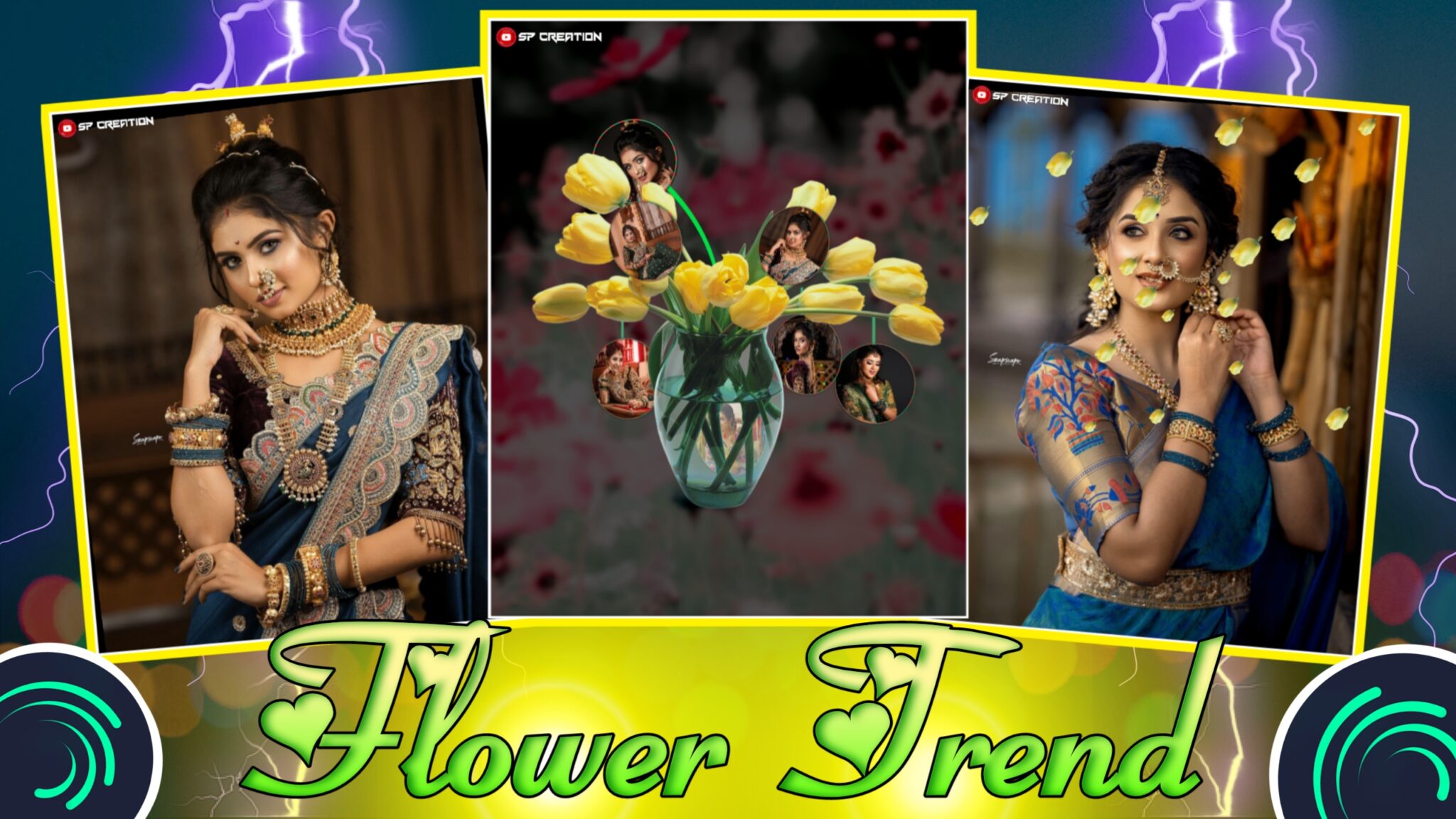 New alight Motion editing flower trend – SP CREATION